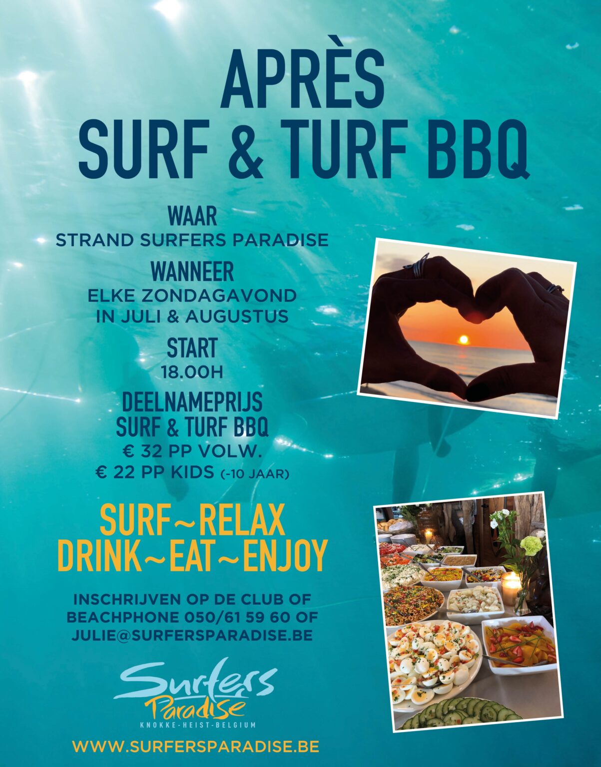 Aprés Surf & Turf BBQ en BBQ at the beach! - Surfers Paradise